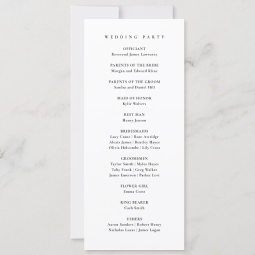 Elegant Monogram Gold Wedding Program | Zazzle