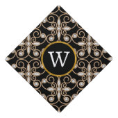 Elegant Monogram Graduation Cap Topper | Zazzle