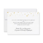 Elegant Monogram Hearts Metallic Gold Thank You | Zazzle