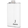 Elegant Monogram Initial Name Personalized Flask | Zazzle