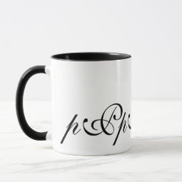 Elegant Monogram Initial P Coffee Mug | Zazzle