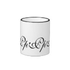 Elegant Monogram Initial P Coffee Mug | Zazzle
