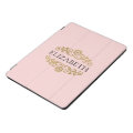 Elegant Monogram Navy Blue Gold Chic iPad Pro Cove iPad Pro Cover | Zazzle