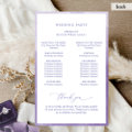 Elegant Monogram Purple Wedding Program | Zazzle