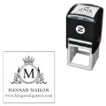Elegant, Monogram, Royal, Crown, Logo Self-inking Stamp | Zazzle