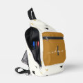Elegant Monogram Script Abstract Pattern Custom Sling Bag | Zazzle