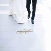 Elegant Monogram Script Wedding Dance Floor Decals | Zazzle