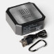 Elegant Monogram Silver Bluetooth Speaker | Zazzle