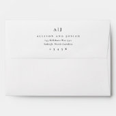 Elegant Monogram Wedding Envelope | Zazzle