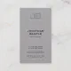 Elegant Monogrammed Modern Vertical Grey Plain Business Card | Zazzle