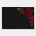 Elegant Moody Blood Red Roses Wedding Welcome Foam Board | Zazzle