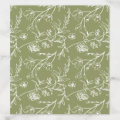 Elegant Moss Green Line Art Floral Wedding Envelope Liner | Zazzle