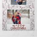 Elegant multi photo Christmas Tri-Fold Holiday Card | Zazzle