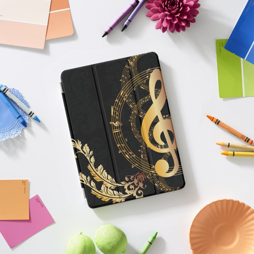 Elegant Music Note design iPad Air Cover | Zazzle