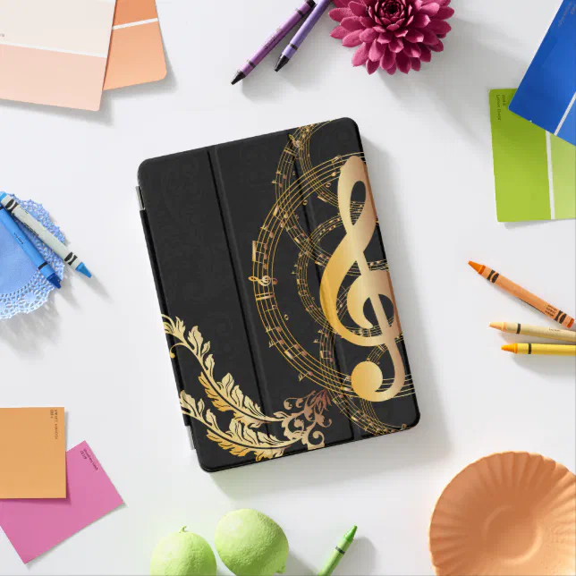 Elegant Music Note design iPad Air Cover | Zazzle