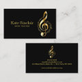 Elegant Music Teacher Piano Keys Musical Business Card | Zazzle