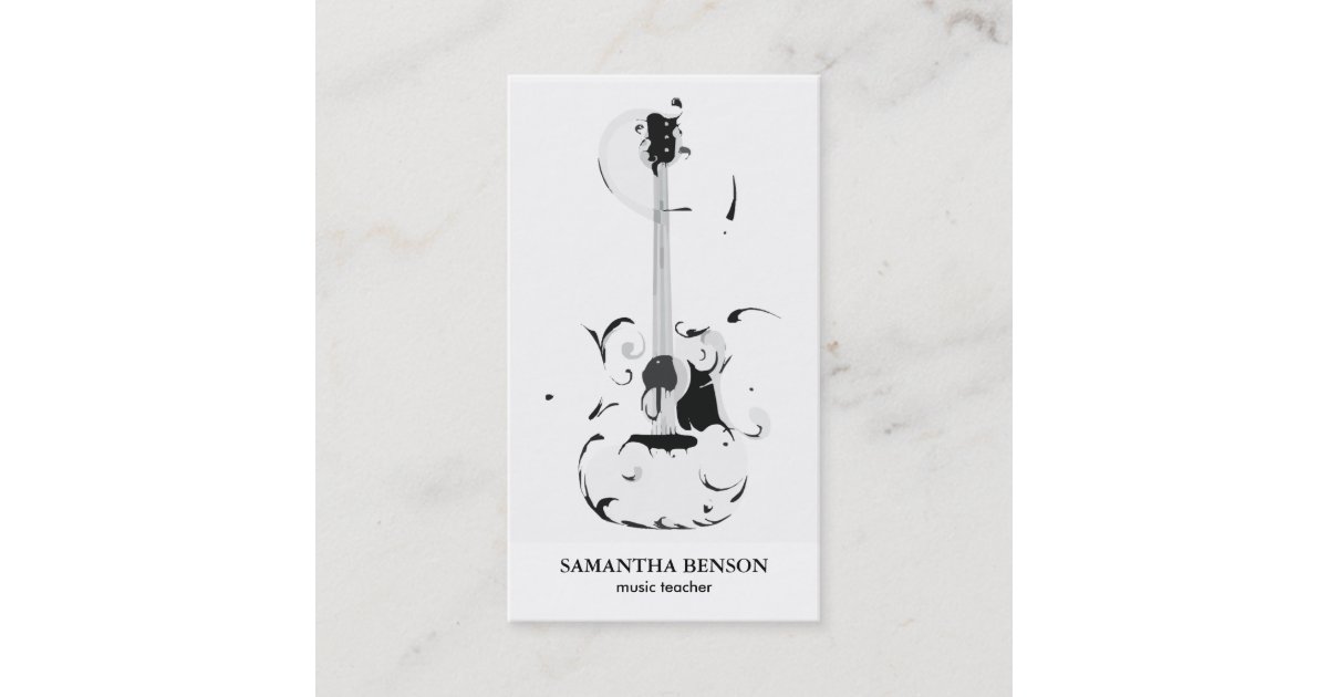 Elegant Musician Business Card | Zazzle