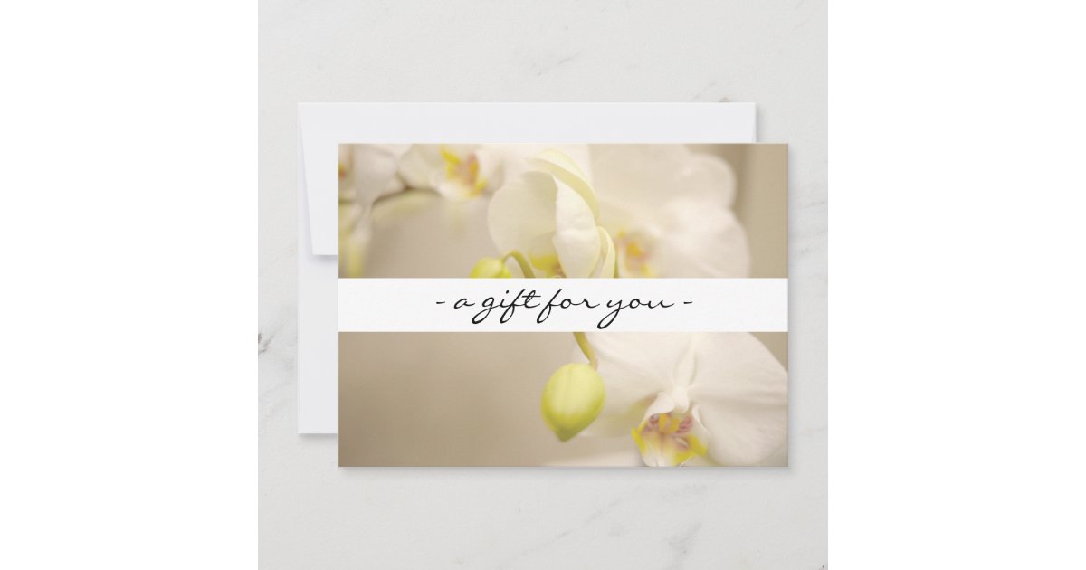 ELEGANT NAME with ORCHIDS Gift Certificate | Zazzle