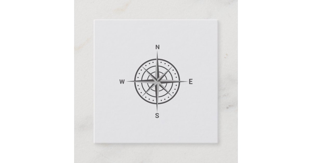 Elegant Nautical Compass Business Card | Zazzle