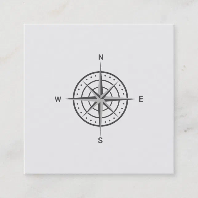 Elegant Nautical Compass Business Card | Zazzle