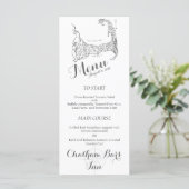 Elegant Nautical Menu Card | Zazzle