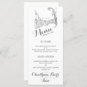 Elegant Nautical Menu Card | Zazzle