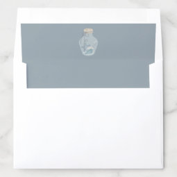 Elegant Nautical Seashell Modern Wedding Envelope Liner | Zazzle