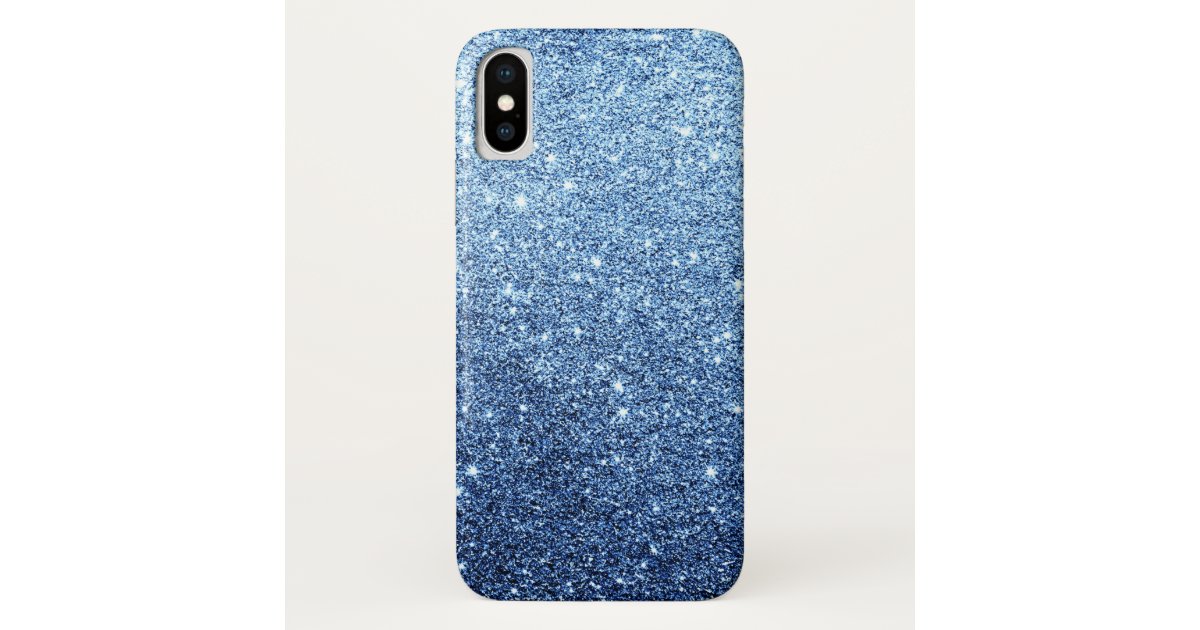 Elegant Navy Blue Glitter Luxury Case-Mate iPhone Case | Zazzle