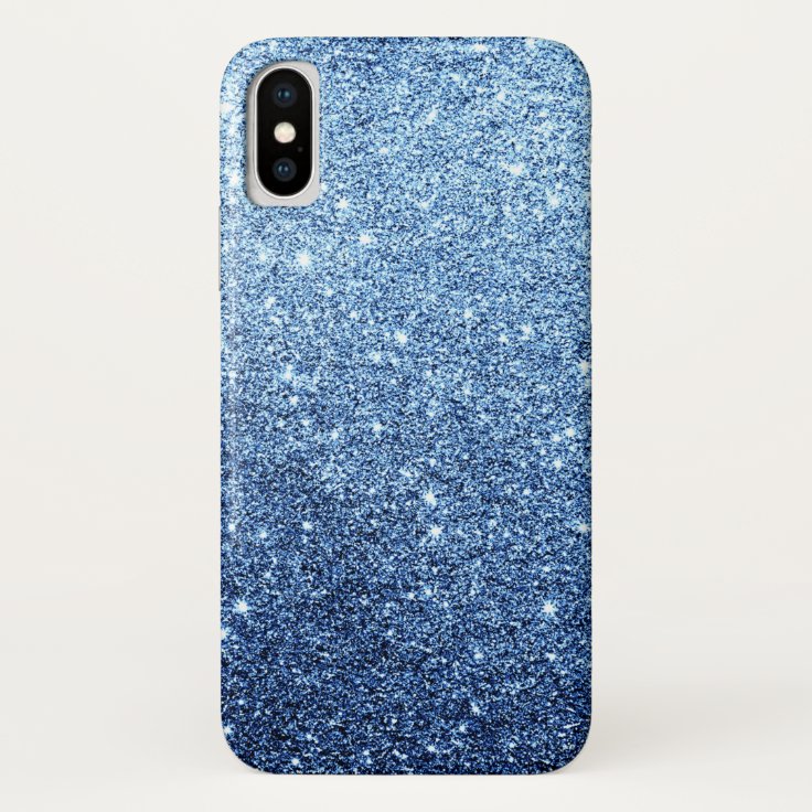 Elegant Navy Blue Glitter Luxury Case-Mate iPhone Case | Zazzle
