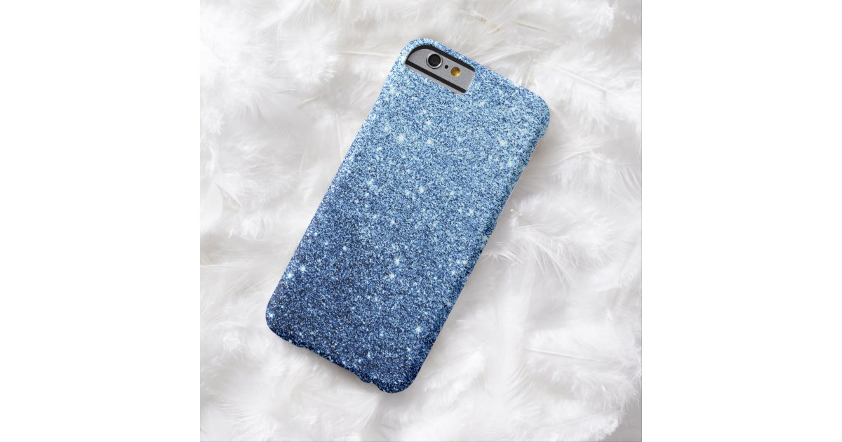 Elegant Navy Blue Glitter Luxury iPhone 6 Case | Zazzle