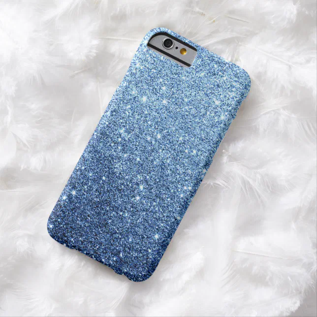Elegant Navy Blue Glitter Luxury iPhone 6 Case | Zazzle