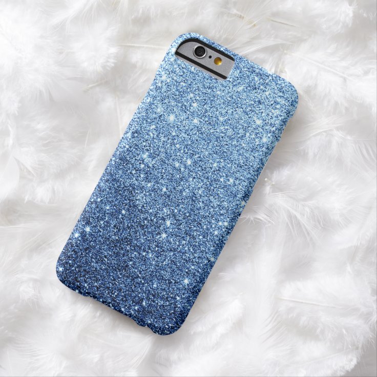 Elegant Navy Blue Glitter Luxury iPhone 6 Case | Zazzle