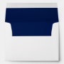 Elegant Navy Blue Lined Envelope | Zazzle