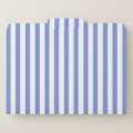Elegant Navy Blue Striped File Folder | Zazzle
