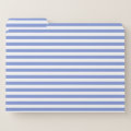 Elegant Navy Blue Striped File Folder | Zazzle