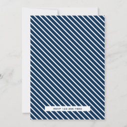 Elegant Navy Blue White Nautical Compass Birthday Invitation | Zazzle