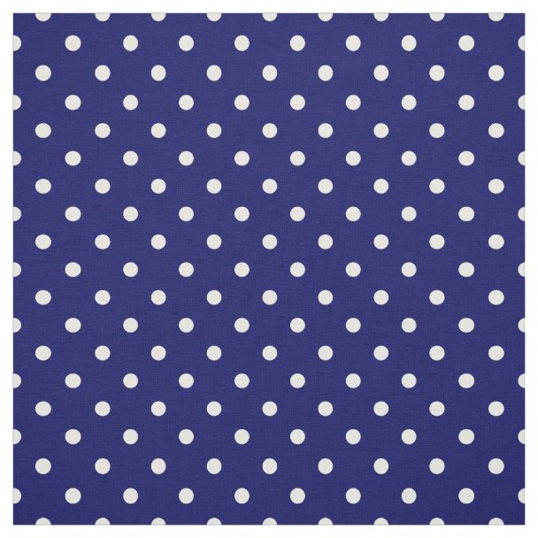 Chic Brown Cream Spotty Polka Dot Pattern Fabric | Zazzle