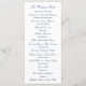 Elegant Navy Blue & White Wedding Program Template | Zazzle