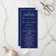 Elegant Navy Blue & White Wedding Program Template | Zazzle