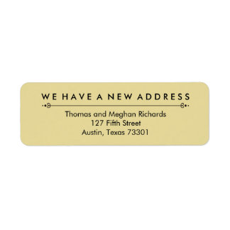 Elegant Return Address Labels & Templates | Zazzle
