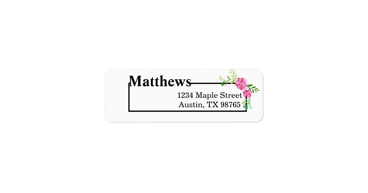 Elegant New Home Label | Zazzle