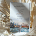 Elegant New York City Skyline Brooklyn Bridge Invitation | Zazzle