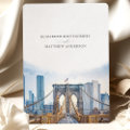 Elegant New York City Skyline Brooklyn Bridge Invitation | Zazzle