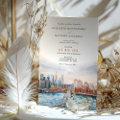 Elegant New York City Skyline Brooklyn Bridge Invitation | Zazzle