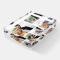 Elegant Newlyweds Photo Collage Wedding Paperweight | Zazzle