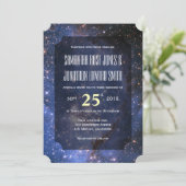 Elegant Night Sky / Space Theme Wedding Invitation | Zazzle