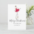 Elegant Nutcracker Ballet Dancer Holiday Card | Zazzle