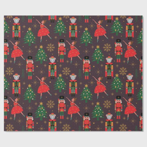 Elegant Nutcracker Christmas Wrapping Paper | Zazzle