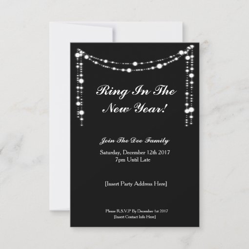 Elegant NYE Party Invite | Zazzle
