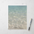 Elegant Ocean Beach Background Letterhead | Zazzle